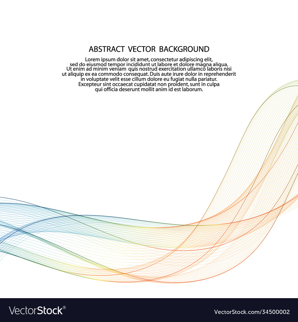 Color wave pattern abstract background Royalty Free Vector