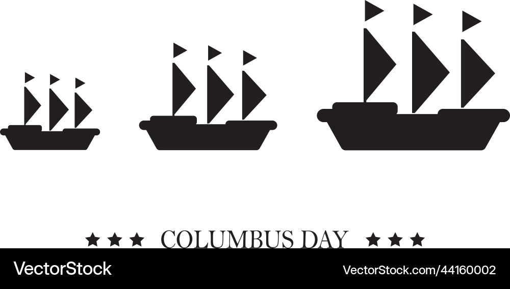 Columbus day icon logo design this can Royalty Free Vector