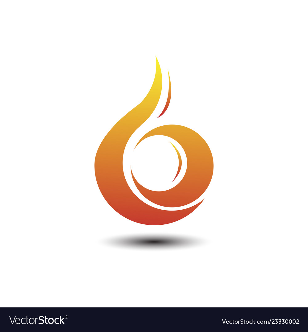 Fire tech logo Royalty Free Vector Image - VectorStock