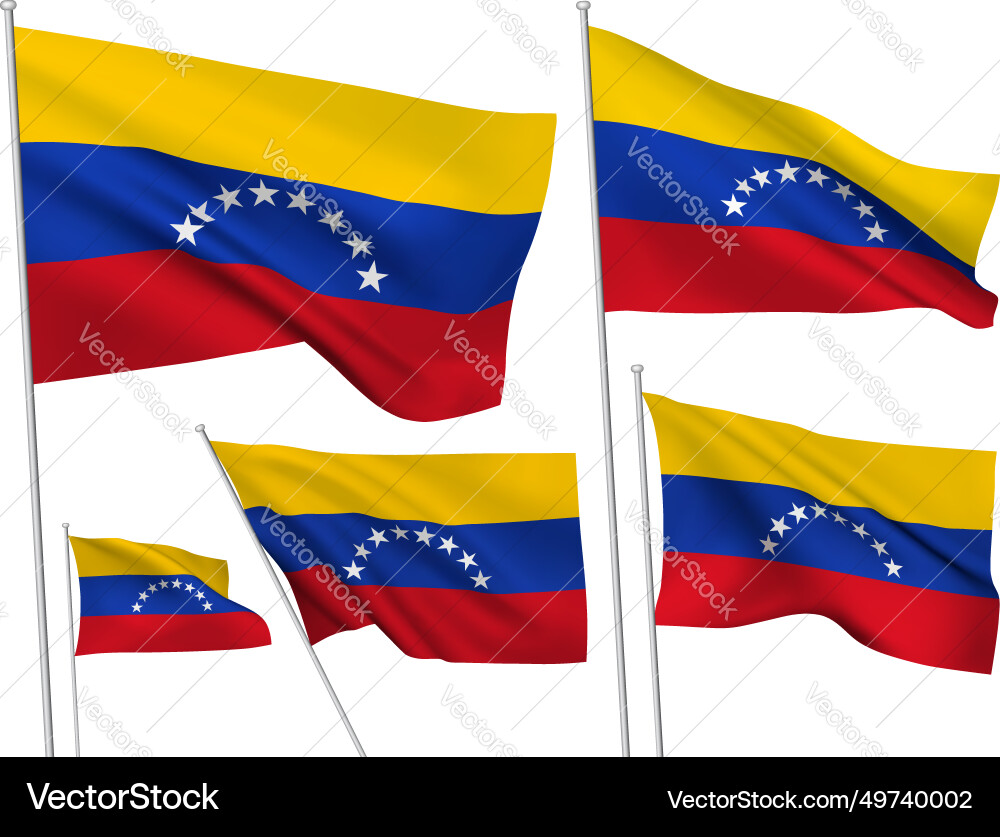 Flags of venezuela Royalty Free Vector Image - VectorStock