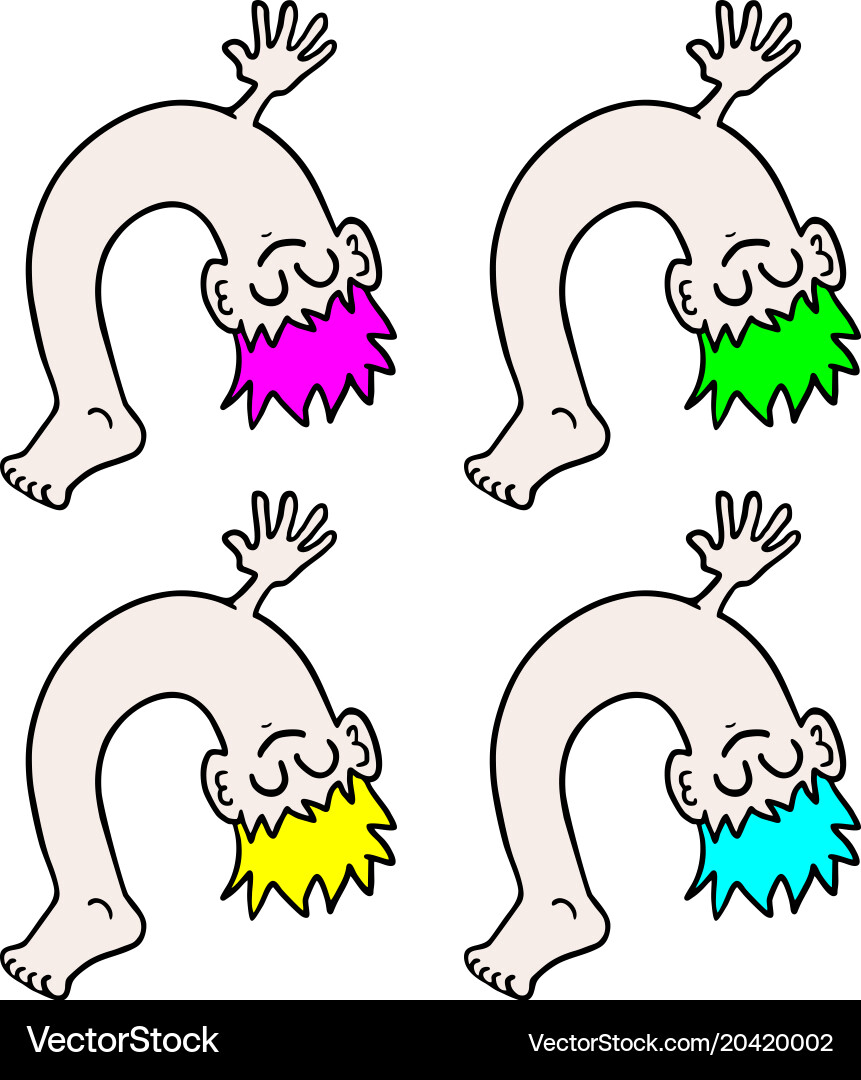 Four puppet Royalty Free Vector Image - VectorStock