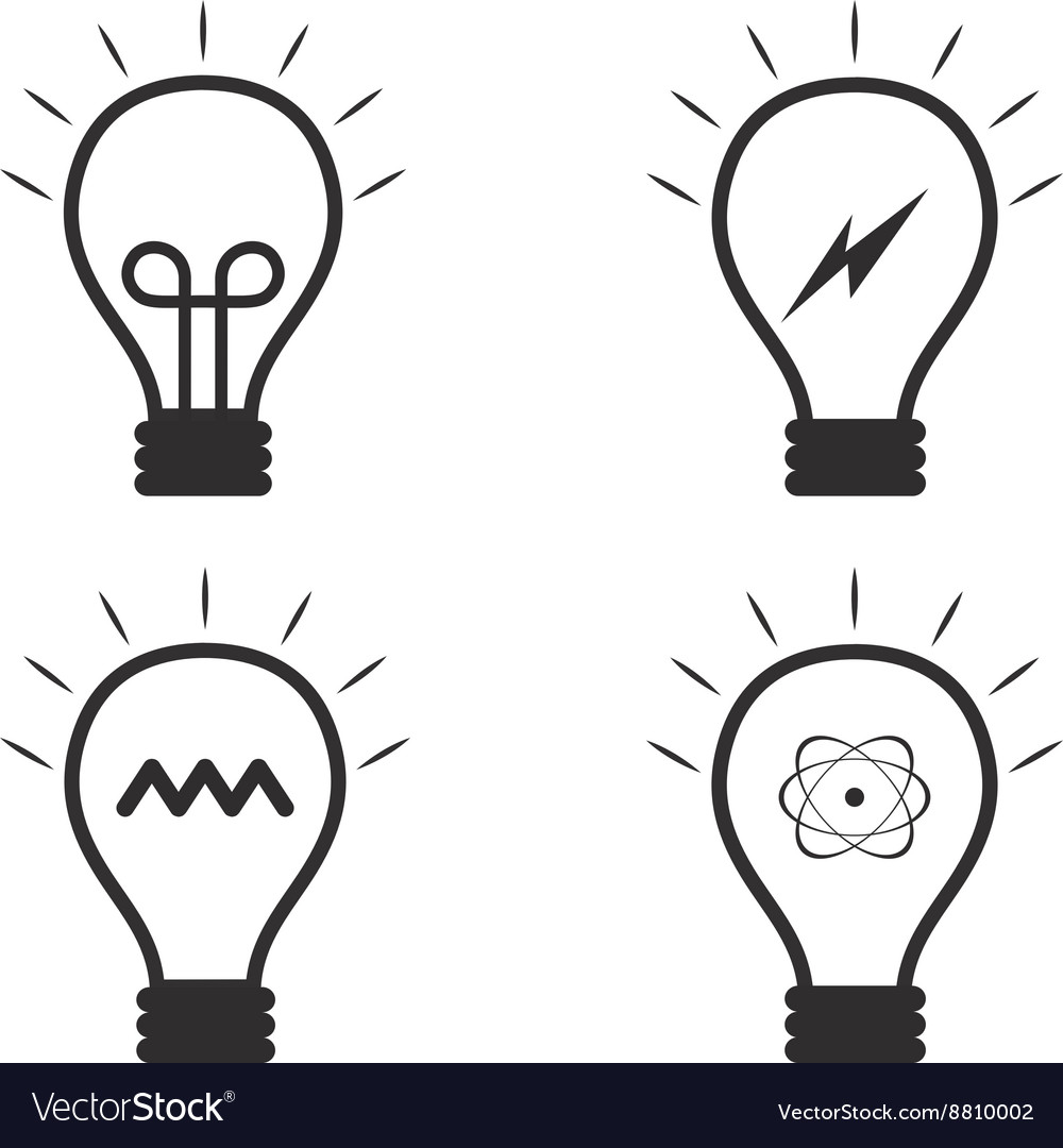Lightbulb idea Royalty Free Vector Image - VectorStock