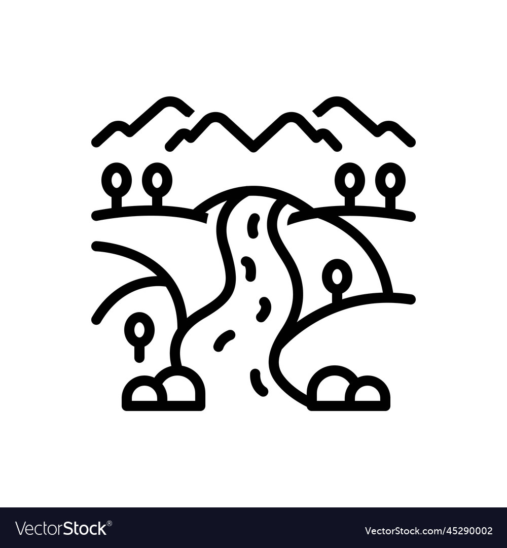 River Royalty Free Vector Image - VectorStock