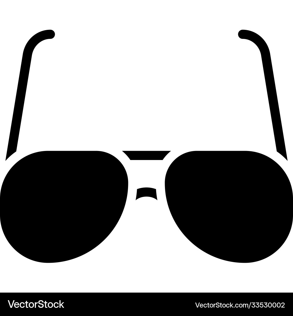 Sunglasses icon summer vacation related Royalty Free Vector
