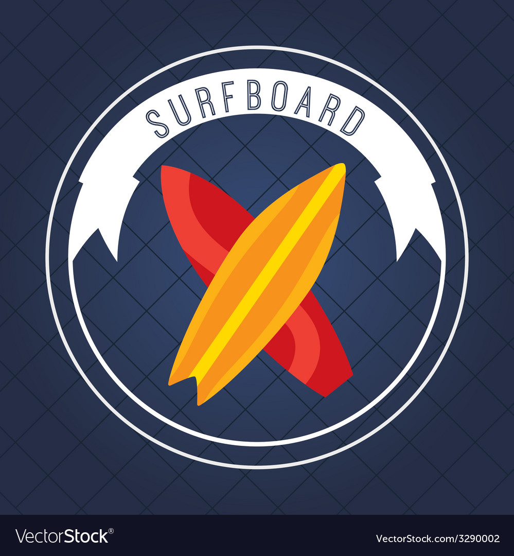 Surf design Royalty Free Vector Image - VectorStock