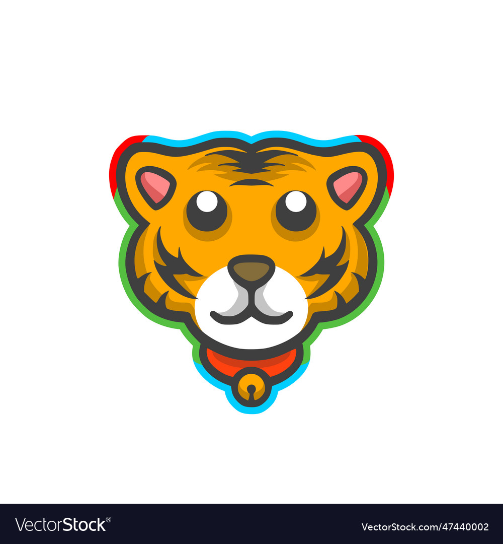 Tiger head Royalty Free Vector Image - VectorStock