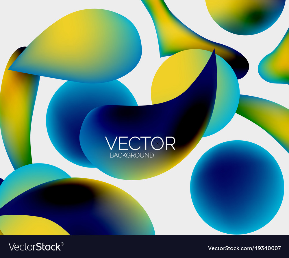 Abstract liquid bubble background Royalty Free Vector Image
