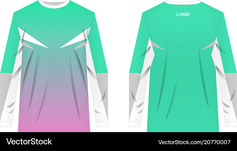 Jersey design sportwear Royalty Free Vector Image