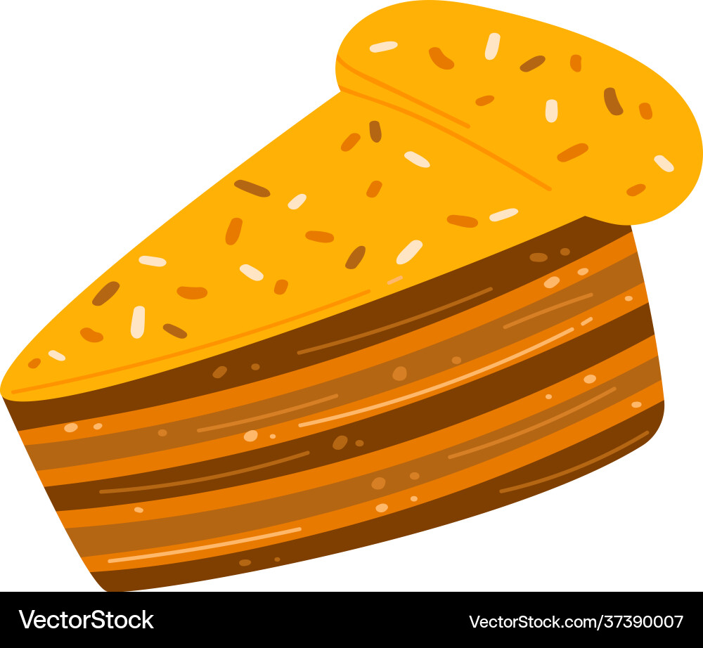 Loaf white bread fresh baked goods fried crispy Vector Image