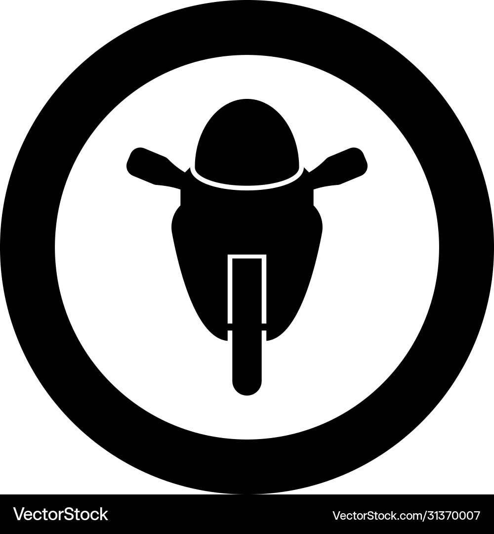 Motorcycle sport type race class icon in circle Vector Image