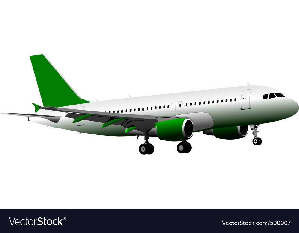 Passenger plane Royalty Free Vector Image - VectorStock