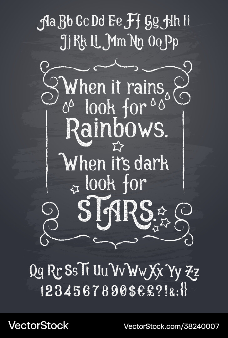 Retro font uppercase and lowercase letters Vector Image