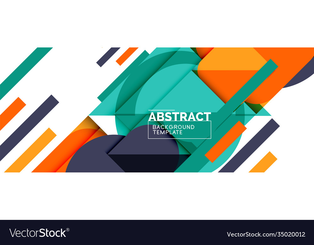Clean minimal geometric abstract background Vector Image