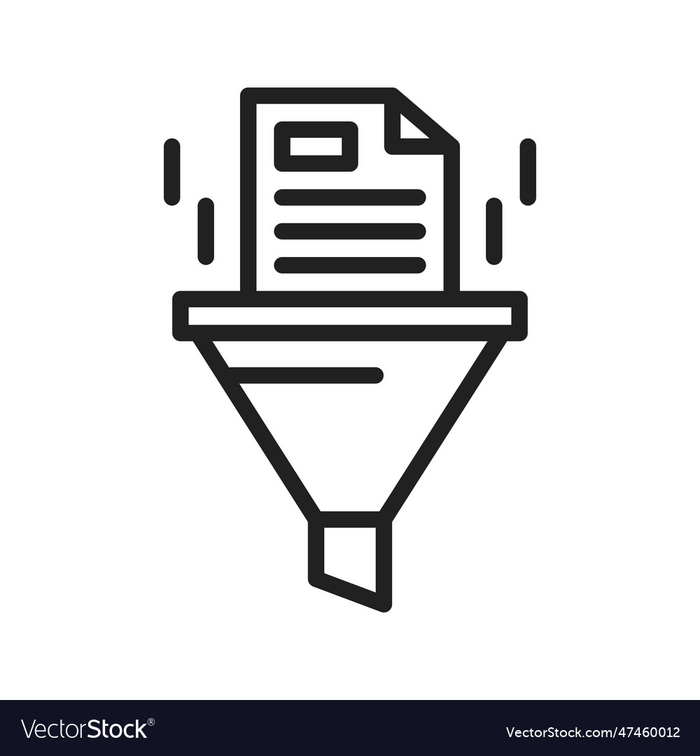 Data filtering system icon image Royalty Free Vector Image Data filtering system icon image Royalty Free Vector Image