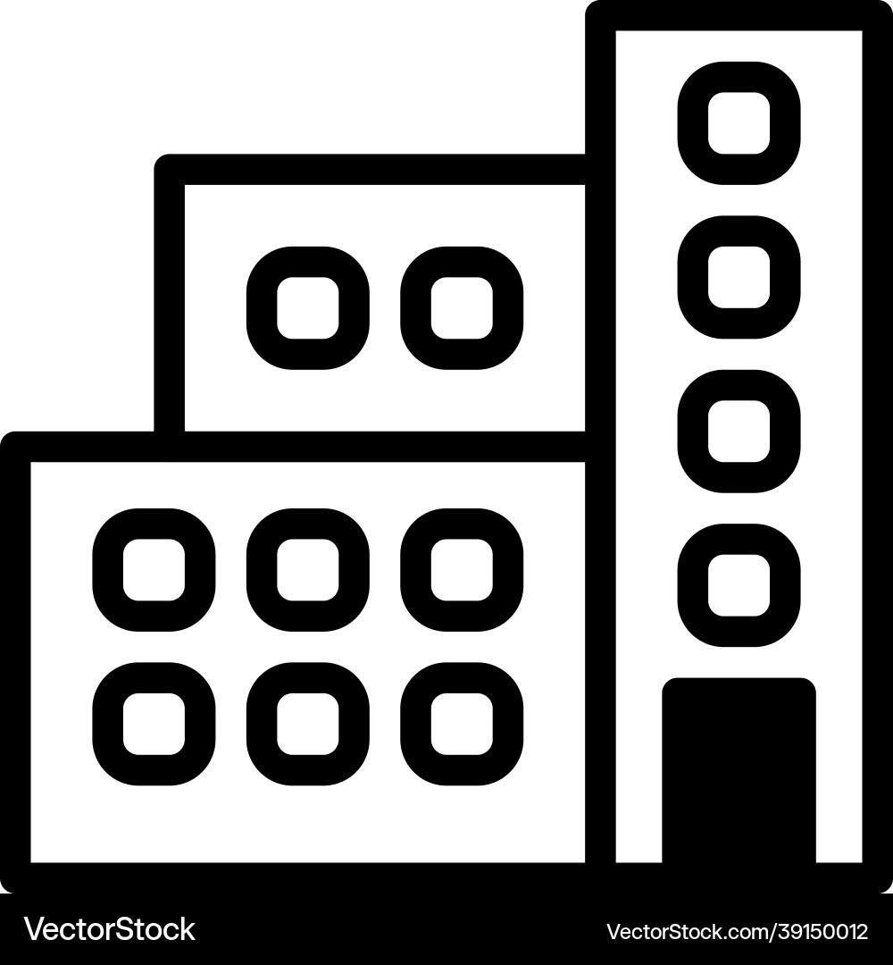 Logo building dualtone style icon perfect Vector Image