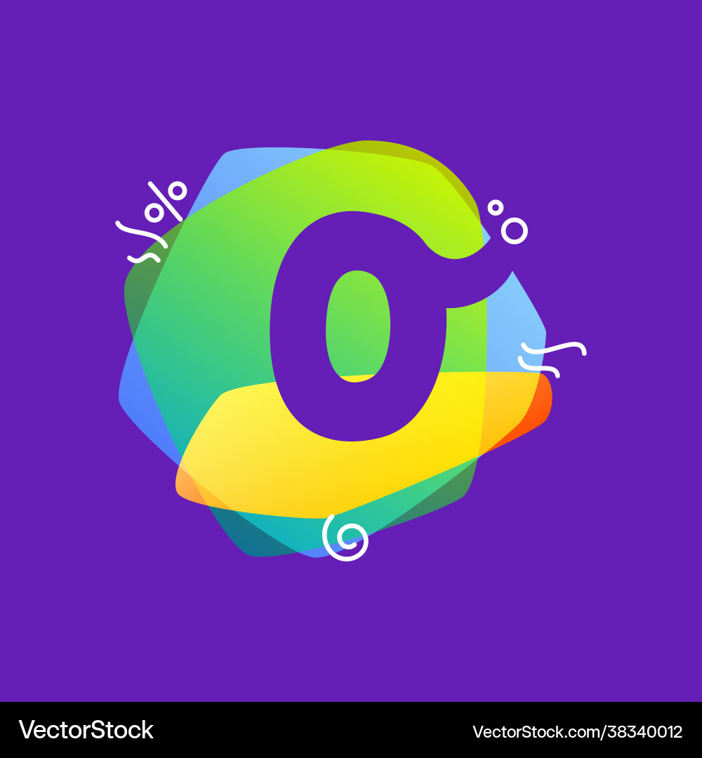 Number zero logo for flash sale discount Vector Image