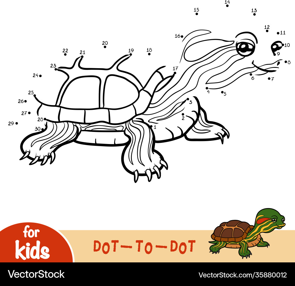Numbers game for children pond slider Royalty Free Vector