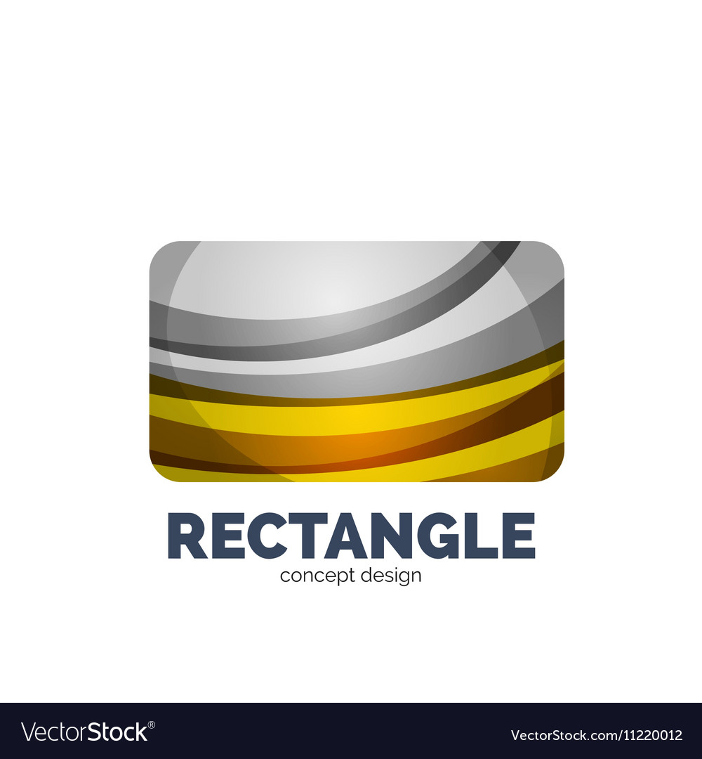 Rectangle logo Royalty Free Vector Image - VectorStock