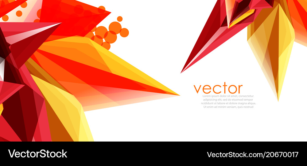 Color glass crystals on white background Vector Image