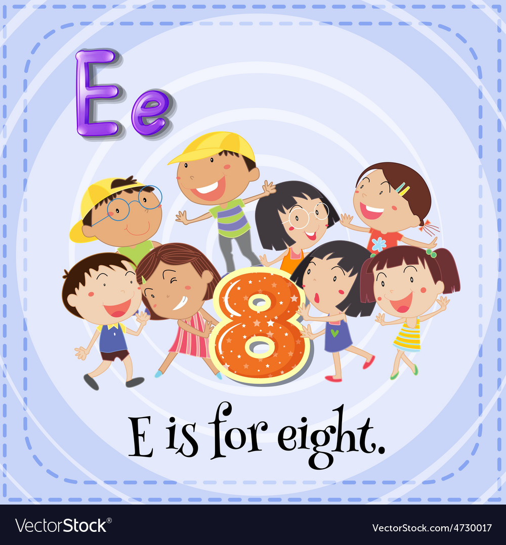 Eight Royalty Free Vector Image - VectorStock