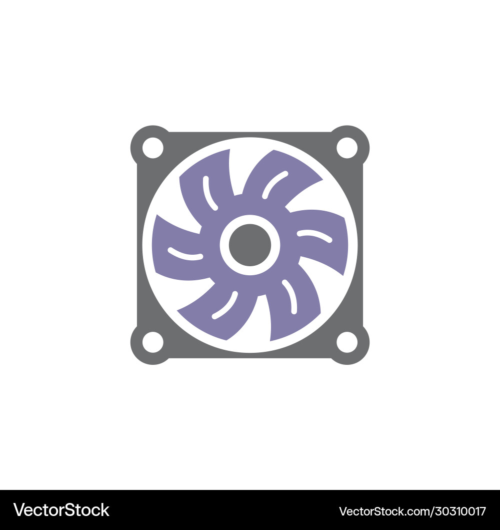 Fan icon on background for graphic and web design Vector Image