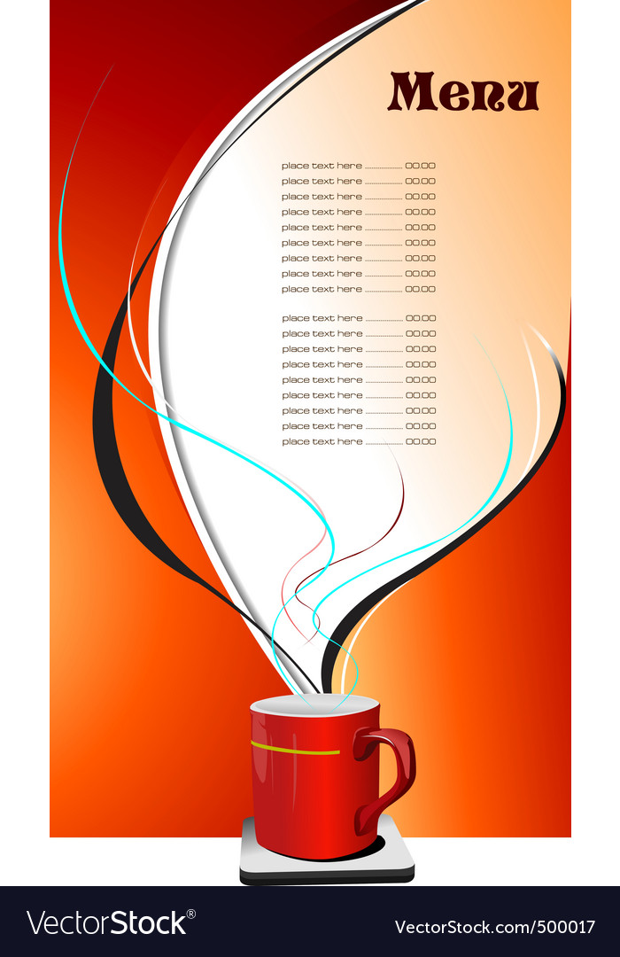 Menu background Royalty Free Vector Image - VectorStock