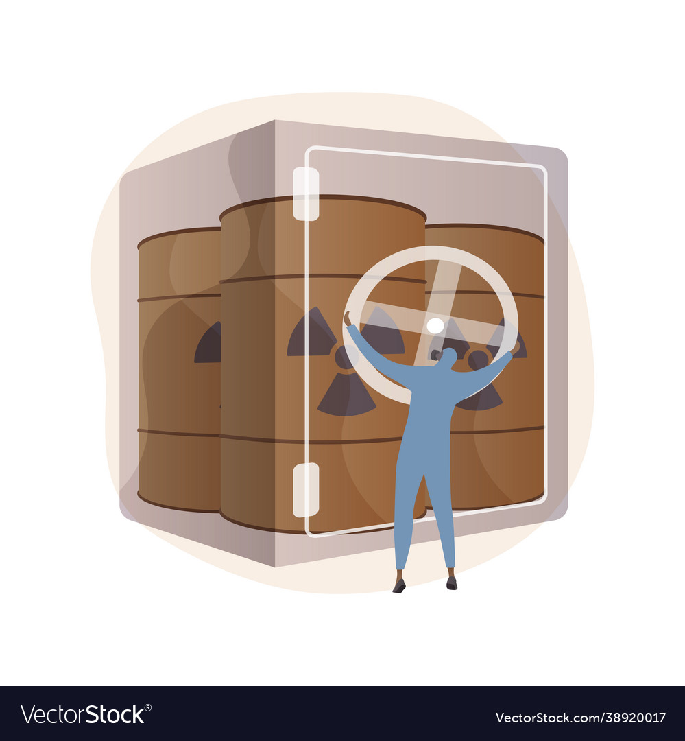Safe storage waste abstract concept Royalty Free Vector Safe storage waste abstract concept Royalty Free Vector