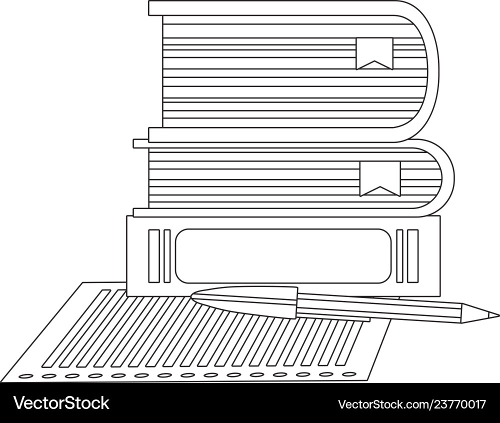 Study elements cartoon Royalty Free Vector Image