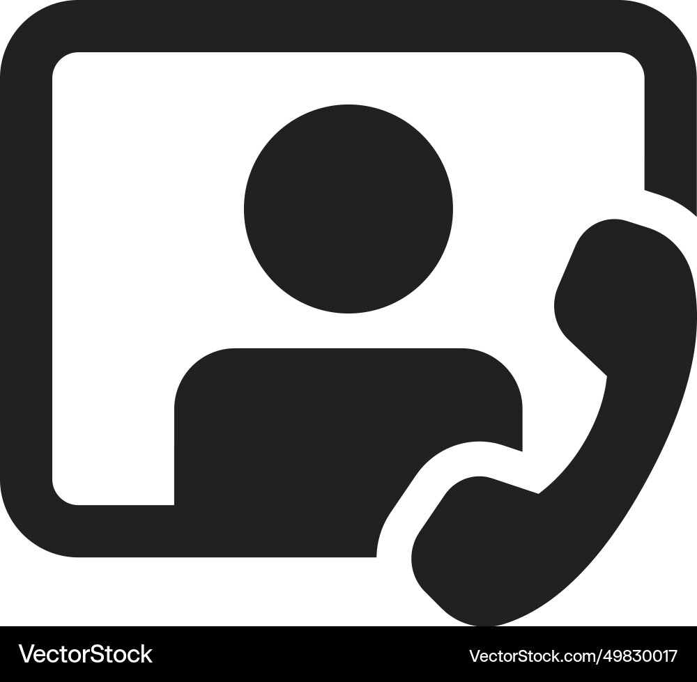 Video call sign conference online Royalty Free Vector Image