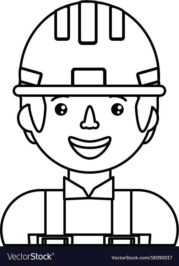 Working man Royalty Free Vector Image - VectorStock