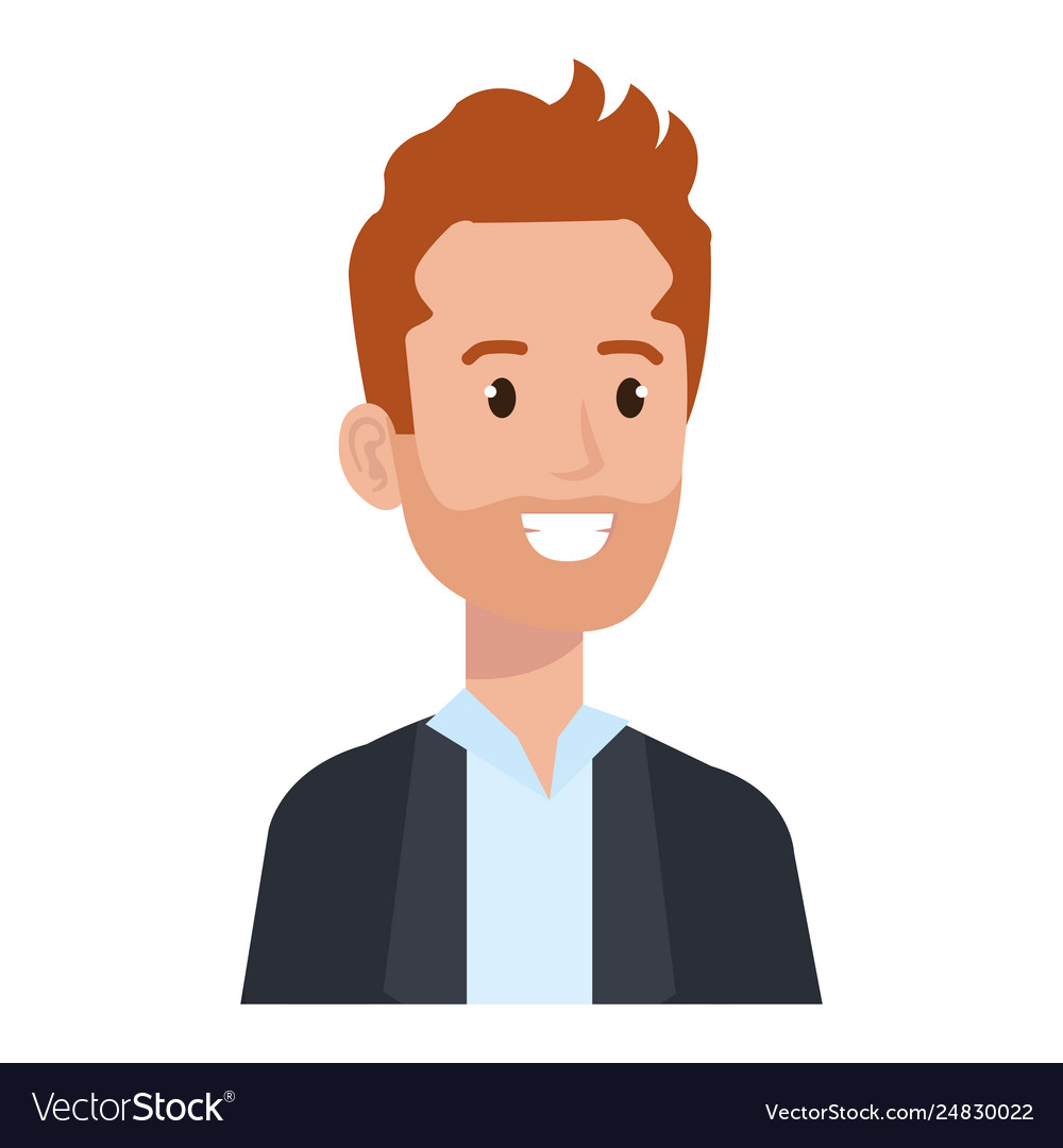 Businessman avatar character icon Royalty Free Vector Image