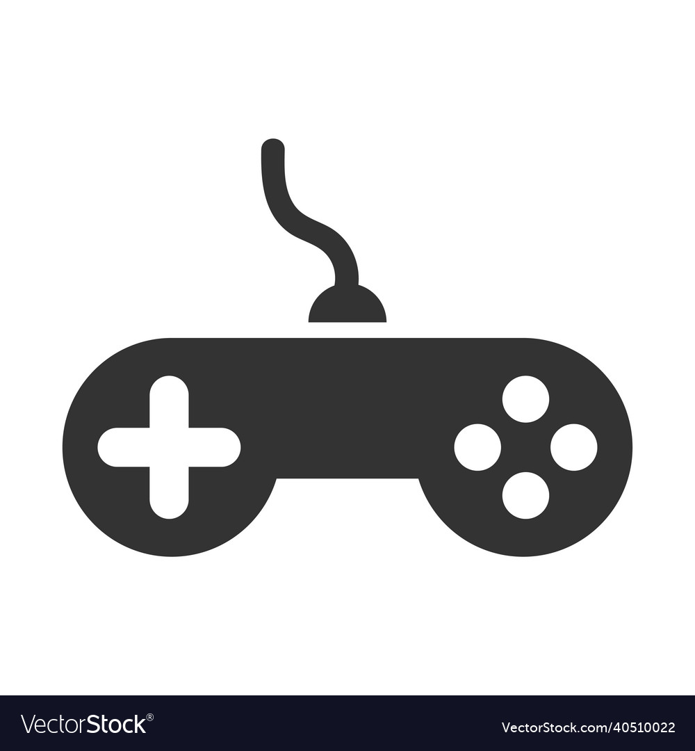 Game controller icon design Royalty Free Vector Image