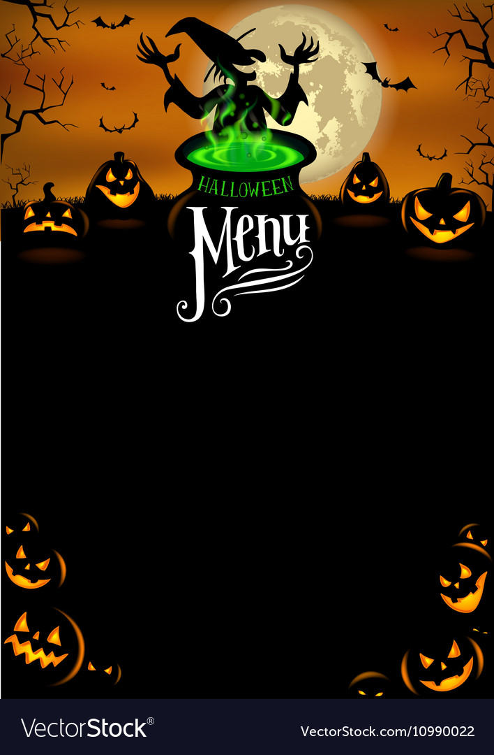 Halloween Drink Menu Template