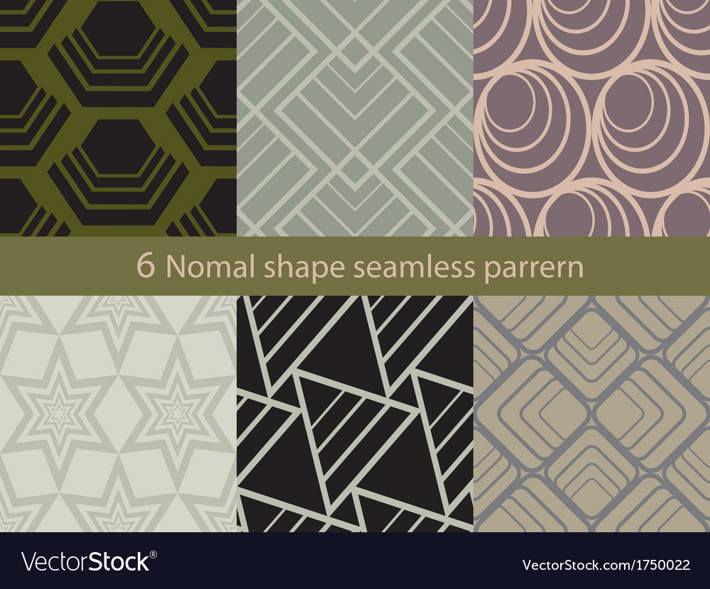 Normal shape seamless pattern Royalty Free Vector Image