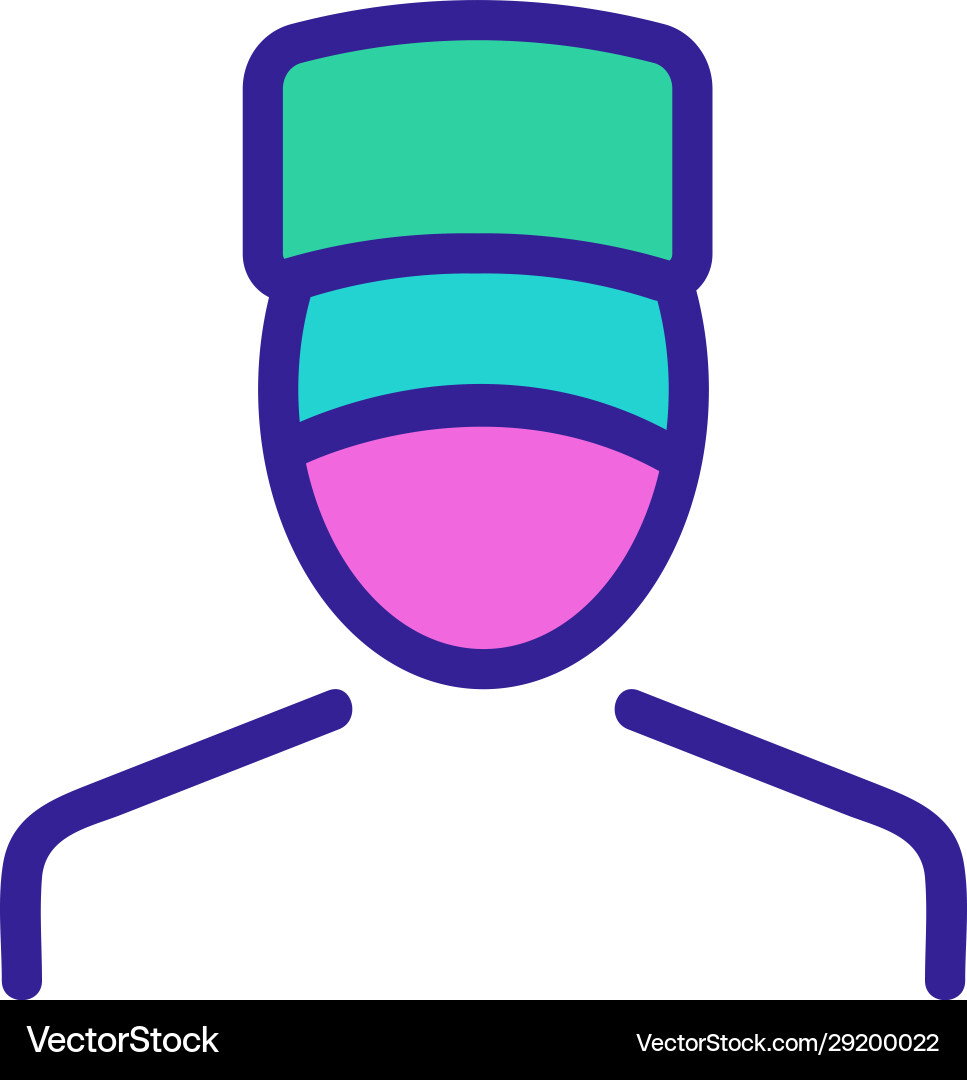 Surgeon s doctor is an icon isolated Royalty Free Vector