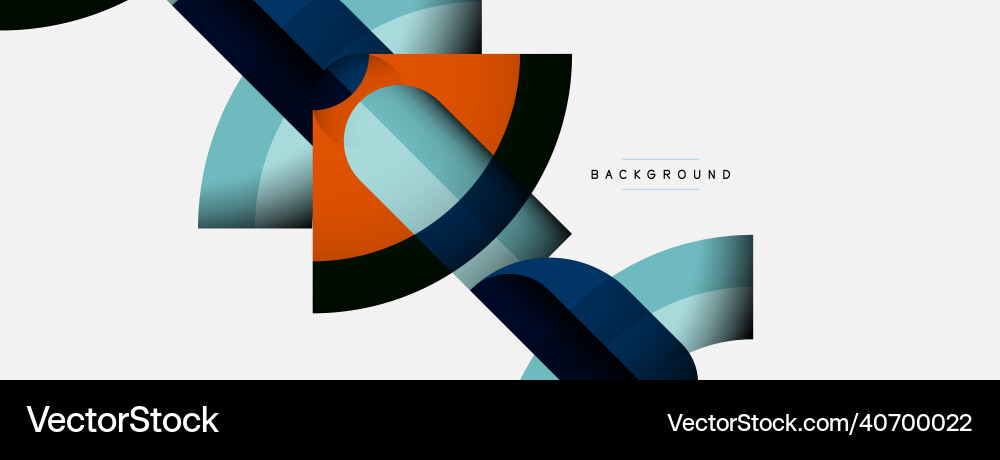 Trendy shapes color minimal design composition Vector Image