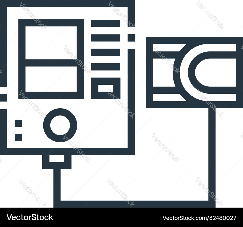 Blood pressure meter icon isolated on white Vector Image