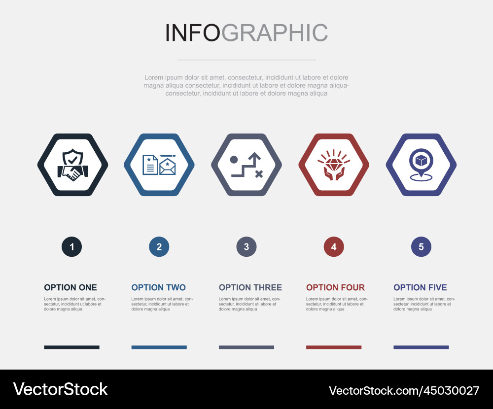 Brand icons infographic design template creative Vector Image