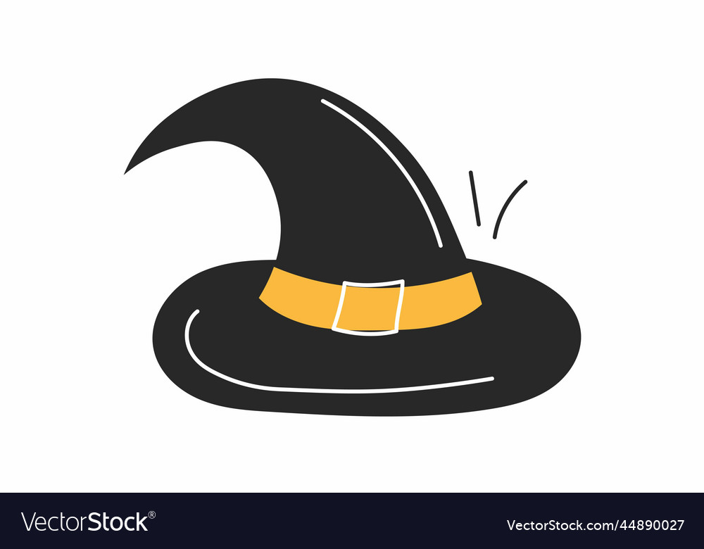 Halloween witch hat icon Royalty Free Vector Image Halloween witch hat icon Royalty Free Vector Image