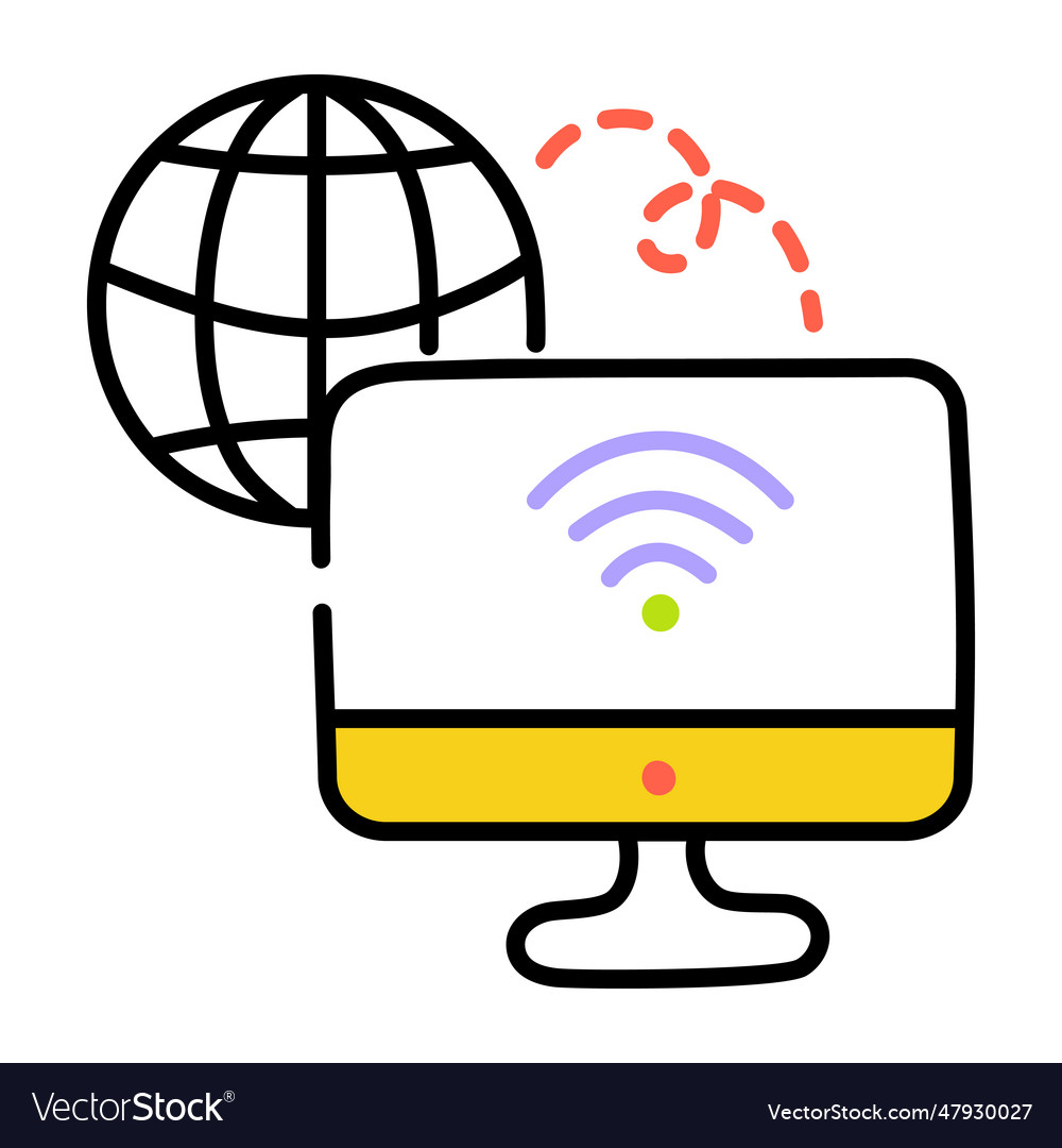 Internet browsing Royalty Free Vector Image - VectorStock