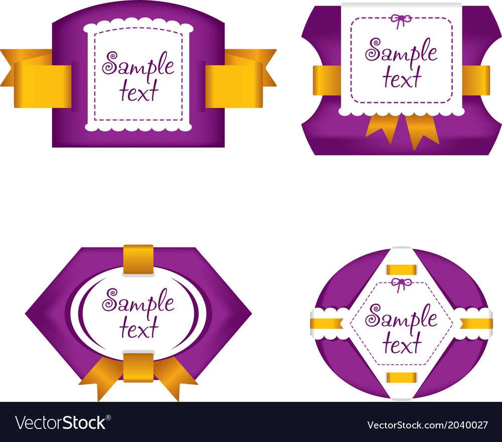 Labels Royalty Free Vector Image - VectorStock
