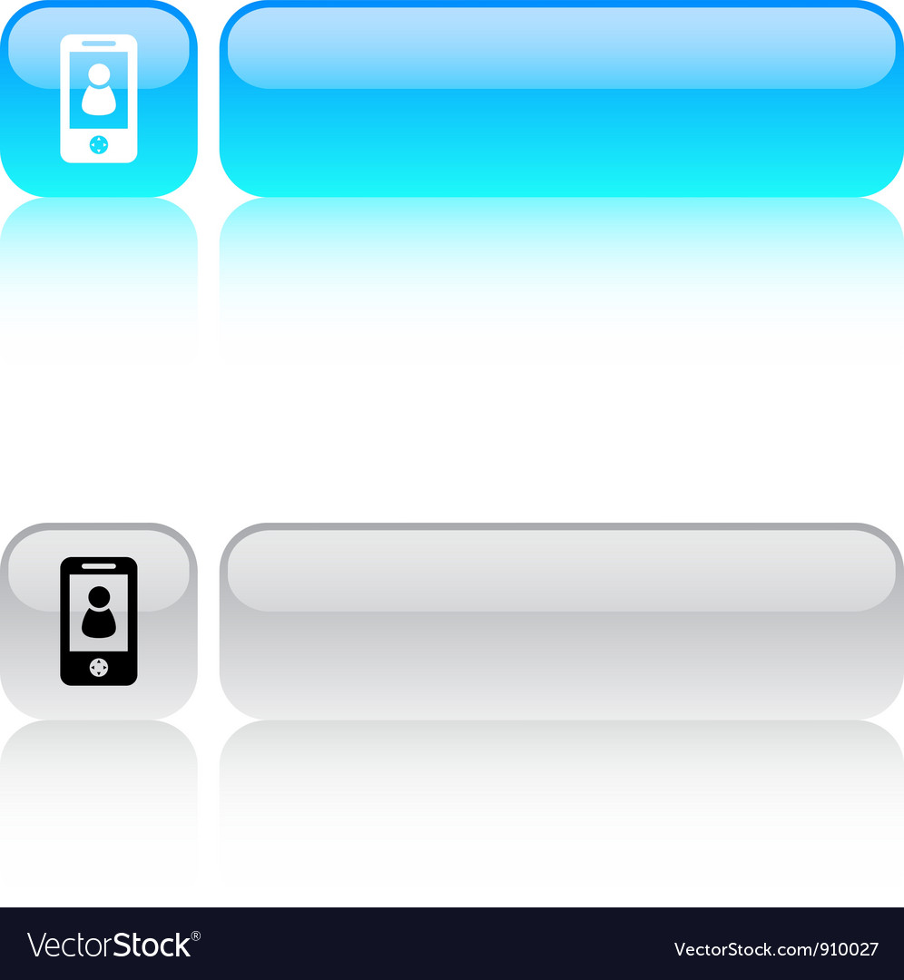 Person square button Royalty Free Vector Image