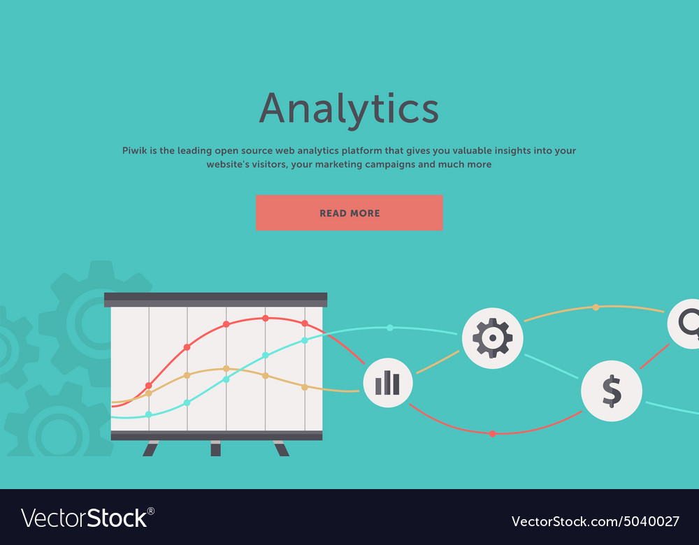 Seo programming and web analytics elements Vector Image