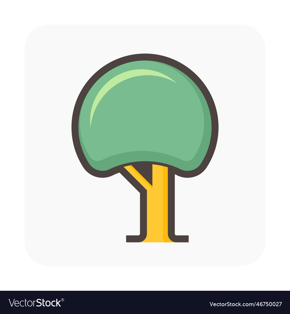 Simple tree icon design Royalty Free Vector Image