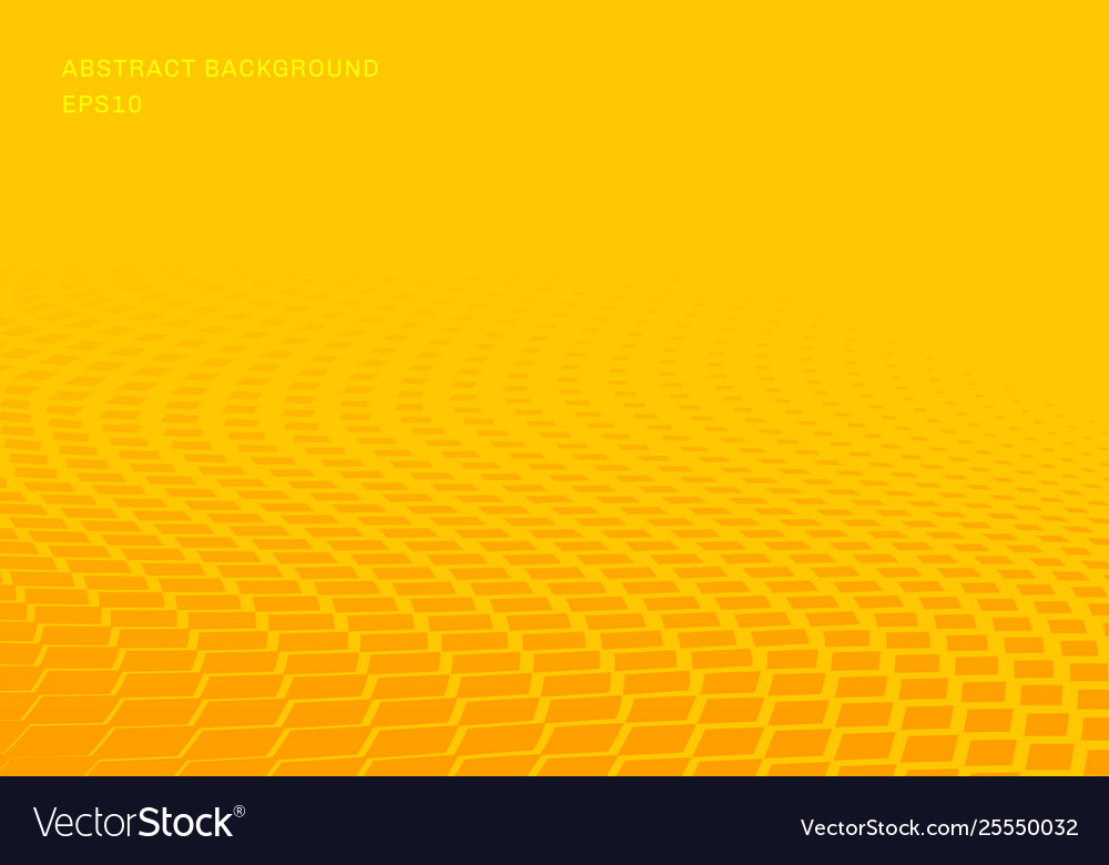 Abstract gradient yellow squares wave pattern Vector Image