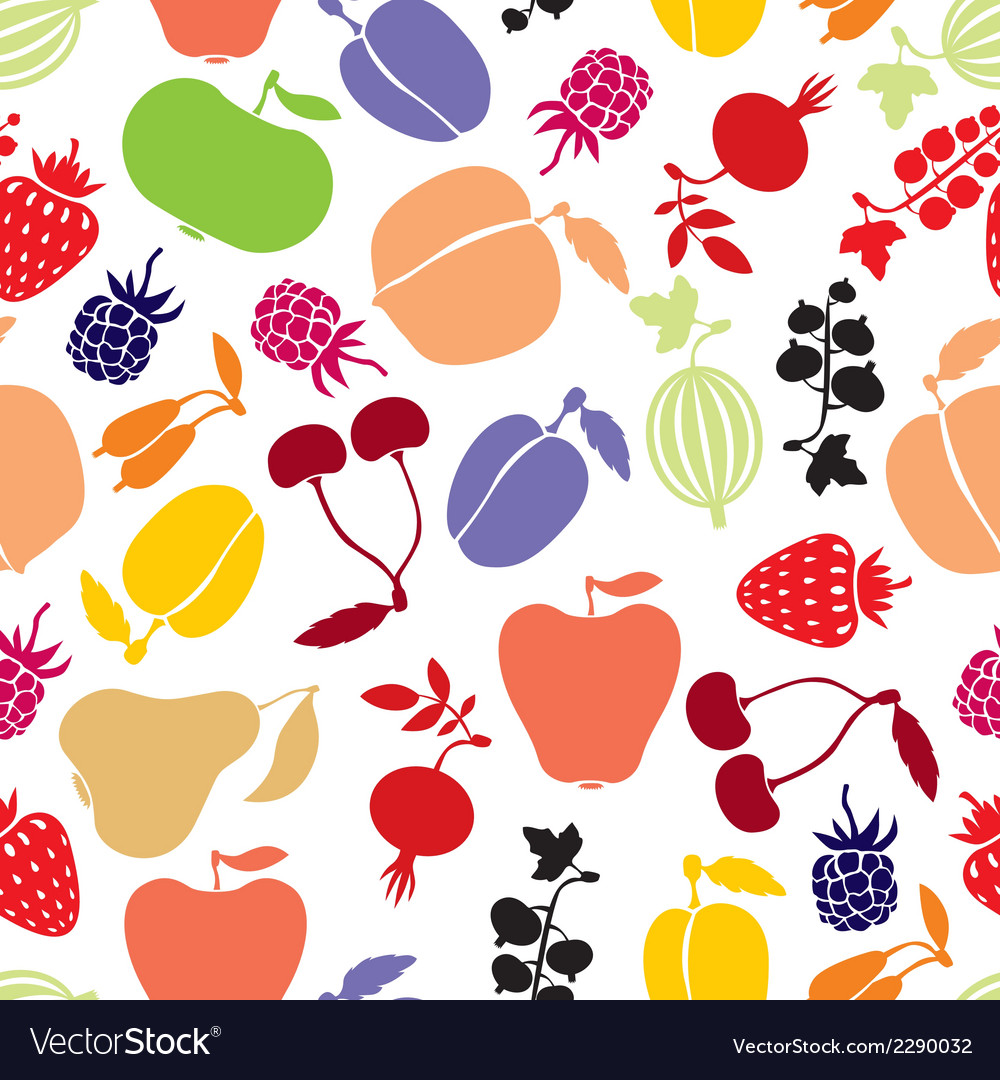 Berries pattern Royalty Free Vector Image - VectorStock