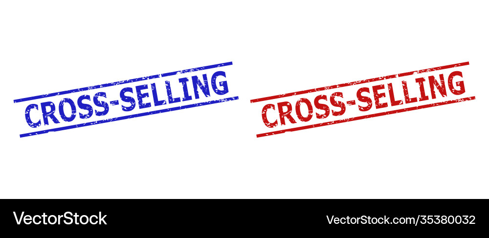 Cross-selling watermarks with scratched style Vector Image