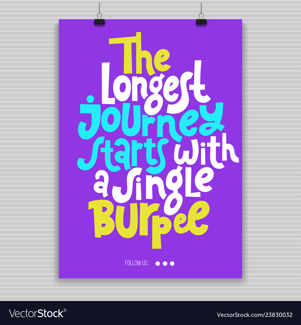 Fitness motivational quotes Royalty Free Vector Image