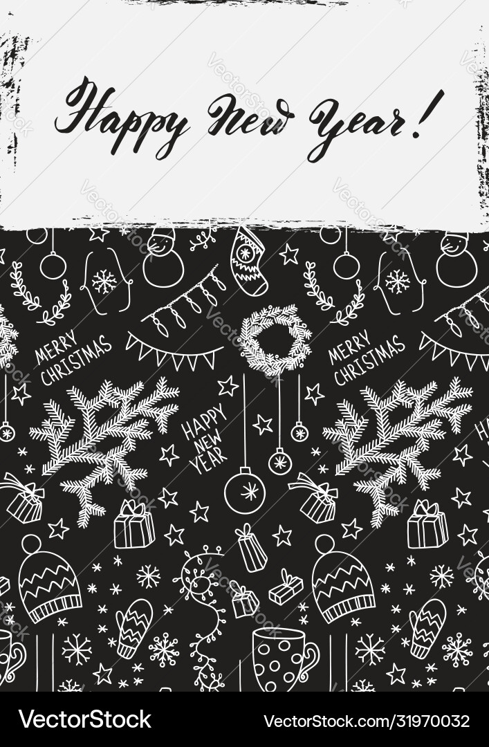 Modern new year card or party design Royalty Free Vector