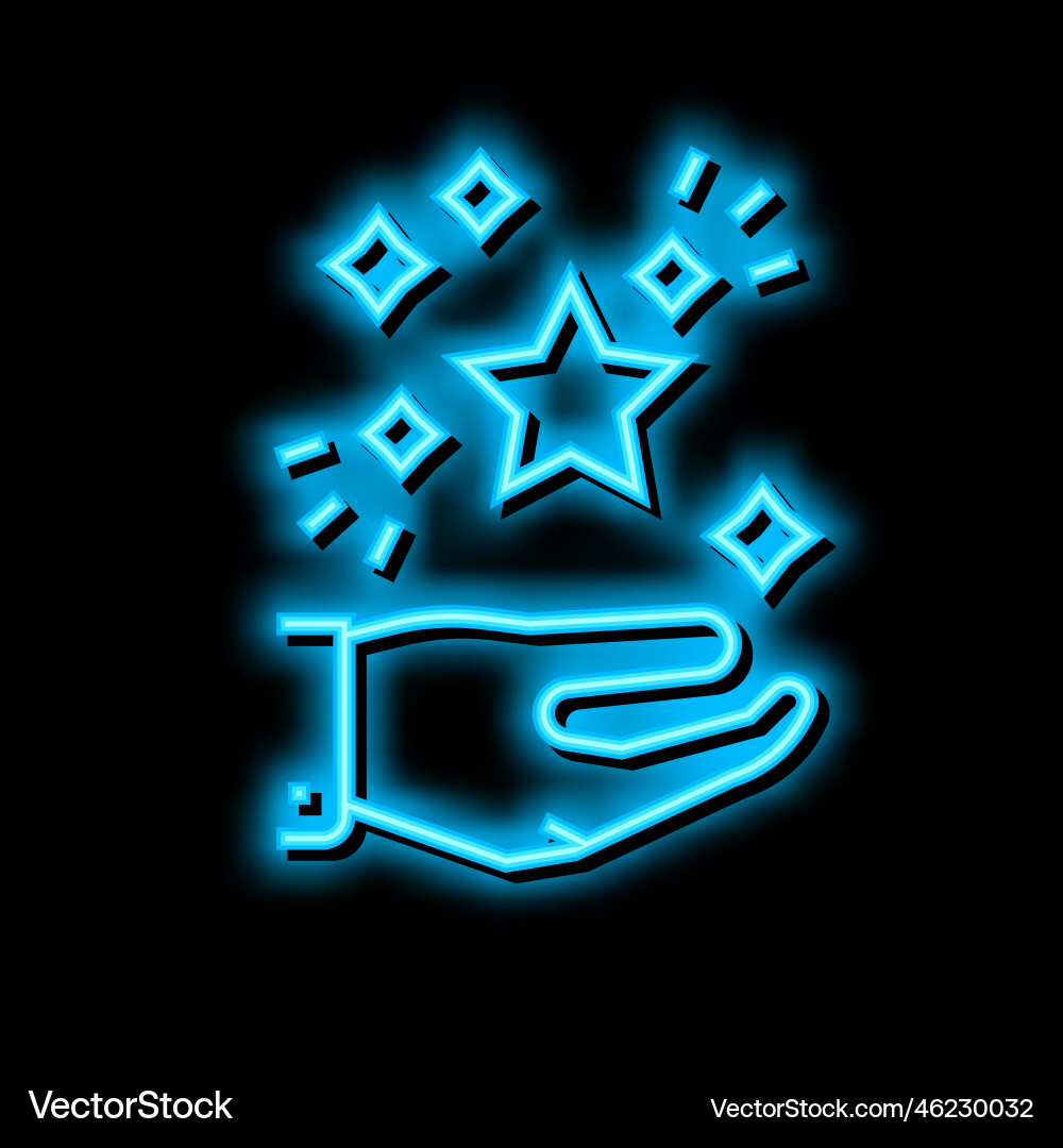 Success achievement neon glow icon Royalty Free Vector Image